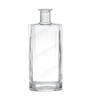 China Healthy Lead-free Glass Bottle Custom Size Accepted for Glass Whiskey Decanter 750 Ml for sale