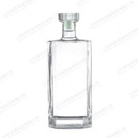 China Healthy Lead-free Glass Bottle Custom Size Accepted for Glass Whiskey Decanter 750 Ml for sale