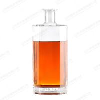 China Healthy Lead-free Glass Bottle Custom Size Accepted for Glass Whiskey Decanter 750 Ml for sale