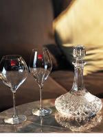China End Glass Collar Industrial Wine Decanting Bottle with Lid and Rotating Gyro Tumbler for sale