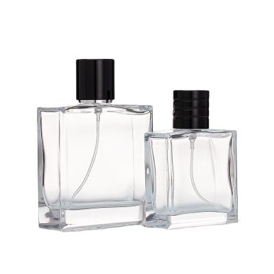 China 50ml 60ml 100ml Mini Luxury Perfume Glass Bottle with Square and Round Pink Design for sale