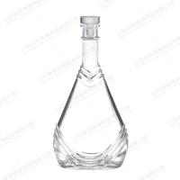 China 500ml 750ml 1000ml Glass Bottles for Gin Whisky Liquor Vodka Spirit Customized Bottle Color for sale