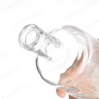 China Healthy Lead Free Glass Bottle For Whiskey Vodka Brandy Gin Rum Screen Printing for sale