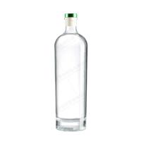 China Clear 500ml 700ml 750ml 1000ml Liquor Glass Bottle with Acceptable Customer's Logo for sale