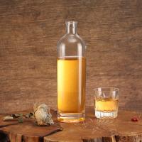 China Clear 500ml 700ml 750ml 1000ml Liquor Glass Bottle with Acceptable Customer's Logo for sale