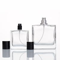China 10ml 20ml 50ml 100ml Crystal Clear Perfume Glass Bottle with Cap Glass Body Material for sale