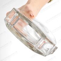 China Custom Size Accepted Glass Bottles for Vodka XO Whisky Brandy Shape in 350ml 550ml 750ml for sale