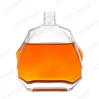 China Custom Size Accepted Glass Bottles for Vodka XO Whisky Brandy Shape in 350ml 550ml 750ml for sale