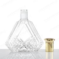 China Glass Shot Bottle Custom Luxury 500ml 750ml 1000ml for Bar Acid Etch Surface Handling for sale