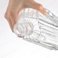 China Glass Shot Bottle Custom Luxury 500ml 750ml 1000ml for Bar Acid Etch Surface Handling for sale