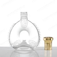 China Hot Stamping Glass Bottle 1000ML 750ML 250ml Empty For Vodka Brandy for sale