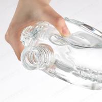 China Hot Stamping Glass Bottle 1000ML 750ML 250ml Empty For Vodka Brandy for sale