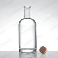 China Customized 50ml 100ml 200ml 375ml 500ml 750ml 1000ml 75cl Gin Glass Bottle for Liquor for sale