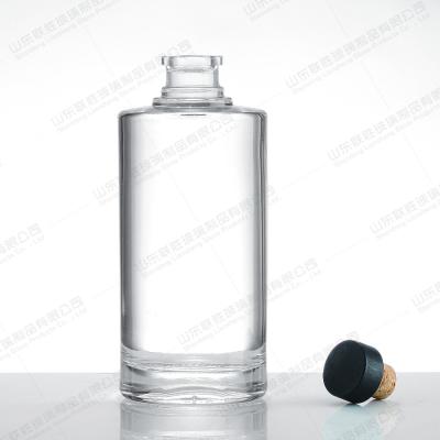 China Whisky Vodka Gin Spirits Tequila Glass Bottle with Customized Design and Glass Material for sale