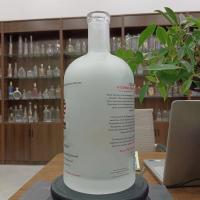 China Extra Flint Frosted Vodka 700ml 750ml 1000ml Glass Bottle Rubber Stopper Sealing Type for sale