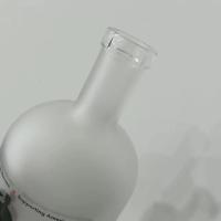 China Extra Flint Frosted Vodka 700ml 750ml 1000ml Glass Bottle Rubber Stopper Sealing Type for sale
