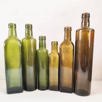 China 250ml/500ml Olive Oil Mason Jar Kitchen Bottle in Dark Glass Hot Stamping for Kitchen for sale