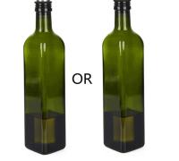 China 250ml/500ml Olive Oil Mason Jar Kitchen Bottle in Dark Glass Hot Stamping for Kitchen for sale