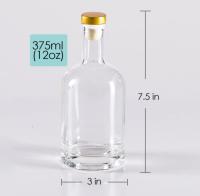 China Clear Glass Refueled Beer Bottle with Cork-Sealed Lid and Acceptable Customer's Logo for sale
