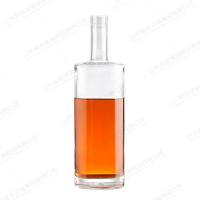 China 750ml 500ml Glass Bottle for Vodka Spirit Gin Rum XO Brandy Liquor Clear Base Material for sale