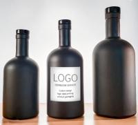 China Clear Glass Gin Vodka Bottle with Cork 50ml 100ml 200ml 375ml 500ml 750ml 1000ml Custom for sale