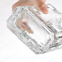 China Clear 500ml 50cl Square Glass Gin Bottle Vodka Spirit Liquor Tequila Rum Whiskey with T Cork for sale