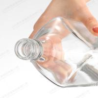 China Rubber Stopper 100ml 250ml 500ml 750ml Plain Classic Transparent Glass Liquor Bottle for sale