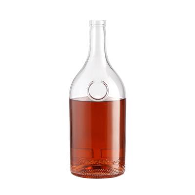China Rubber Stopper Sealing Type 750ml 500ml Glass Liquor Spirits Bottles for Vodka Whiskey for sale