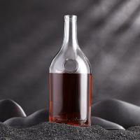 China Rubber Stopper Sealing Type 750ml 500ml Glass Liquor Spirits Bottles for Vodka Whiskey for sale