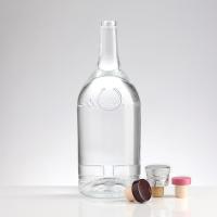 China Rubber Stopper Sealing Type 750ml 500ml Glass Liquor Spirits Bottles for Vodka Whiskey for sale