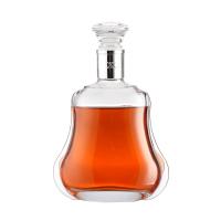 China 50ml Clear Glass Whisky Bottle with Hot Stamping Surface Handling Healthy Lead-free for sale