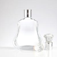 China 50ml Clear Glass Whisky Bottle with Hot Stamping Surface Handling Healthy Lead-free for sale