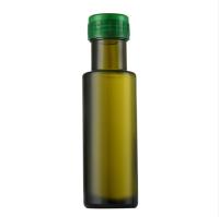 China Industrial Green Brown Round Olive Oil Glass Bottles with Rubber Stopper Sealing Type for sale