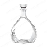 China Customized Bottle Color Gin Vodka Tequila Fancy Liquor Glass Bottle with Sealed Cork Lid for sale