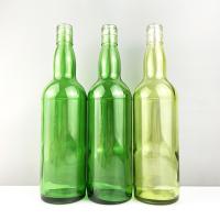 China Body Material Glass 750ml Clear Round Olive Oil Bottle for Dispensing and Storage for sale