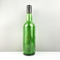 China Body Material Glass 750ml Clear Round Olive Oil Bottle for Dispensing and Storage for sale