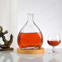 China Customized Bottle Color Gin Vodka Tequila Fancy Liquor Glass Bottle with Sealed Cork Lid for sale