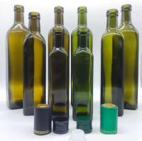 China Hot Stamping Custom Size Accepted Empty Round Glass Bottle for Cooking Oil and Vinegar for sale