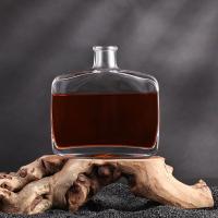 China Hot Stamping Transparent Glass Whiskey Bottle 750ml 500ml 1000ml for Vodka Rum Tequila for sale