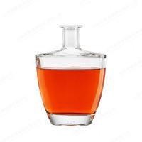 China Healthy Lead-free Glass Bottle for Hot Stamping Gold Alcohol Bottle for sale