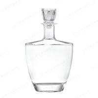 China Healthy Lead-free Glass Bottle for Hot Stamping Gold Alcohol Bottle for sale