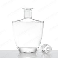 China Healthy Lead-free Glass Bottle for Hot Stamping Gold Alcohol Bottle for sale
