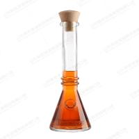 China 750ml 700ml 500ml 375ml Tower Shape Long Neck Glass Bottle for Whiskey Vodka Spirits for sale