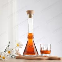 China 750ml 700ml 500ml 375ml Tower Shape Long Neck Glass Bottle for Whiskey Vodka Spirits for sale