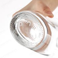 China Healthy Lead-free Glass Bottle for Hot Stamping Gold Alcohol Bottle for sale