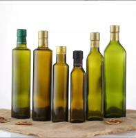 China Glass Kitchen Bottle for Seasoning Acceptable OEM/ODM Glass Collar Olive Oil Bottle for sale