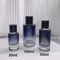 China Luxury Gradient Color Vodka Perfume Glass Bottle with Pump Spray 10ml 50ml 60ml 100ml for sale