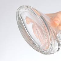 China Glass Collar Material Clear 500ml 750ml Whisky Rum Gin Tequila Liquor Bottle with Cork for sale