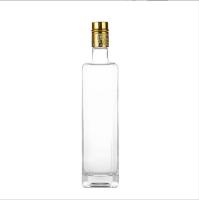 China Glass Bottle Olive Oil Bottle Flint Glass Cork Custom Size Accepted Food Bottle for sale