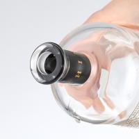 China Clear 750ml Glass Liquor Wine Vodka Tequila Gin Bottle with Stopper Custom Flint Glass for sale